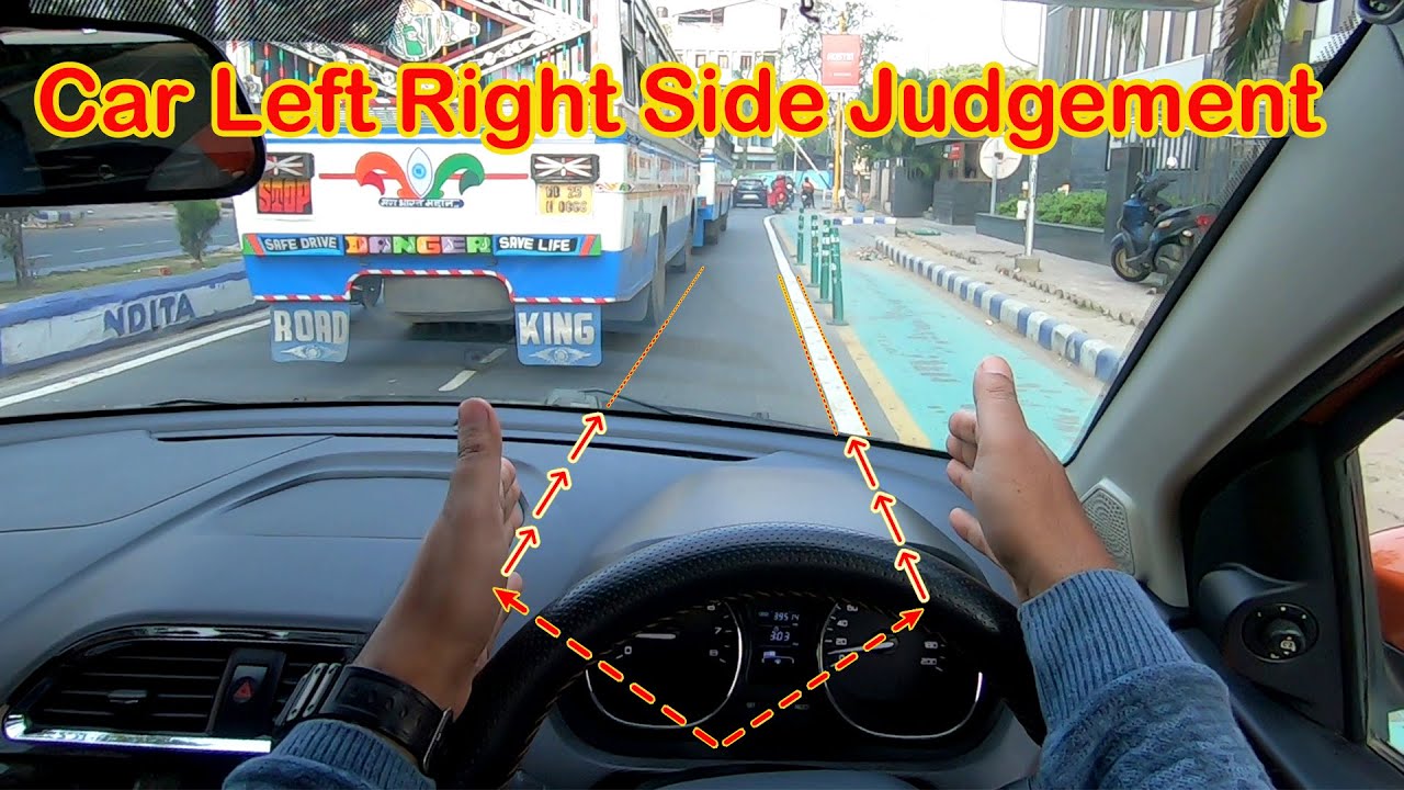Learn Car Left Side Judgement Perfectly||Driving Lesson for Beginner ...