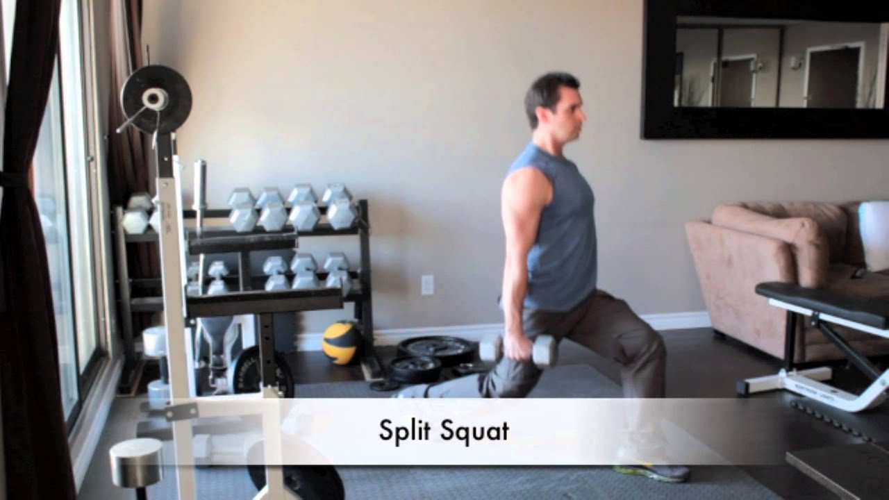 Split Squat (Lunges) (Démonstration) - YouTube