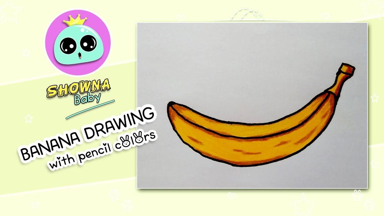 how to draw banana | draw banana for kids | - YouTube