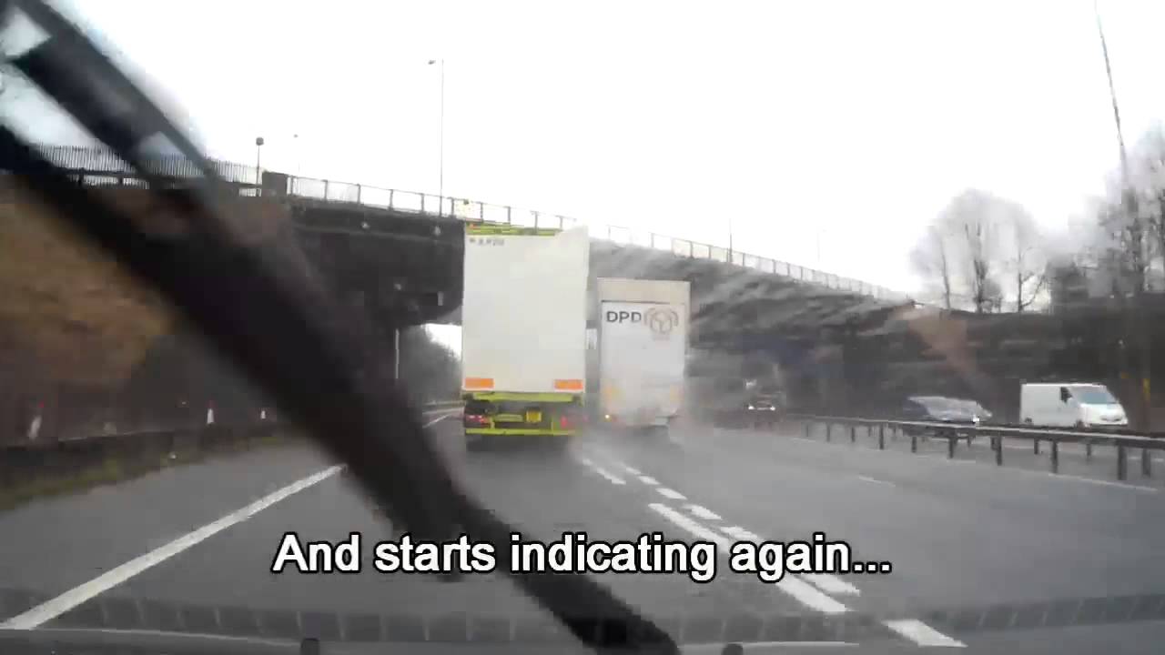 Dangerous driving uk #12 - Lorry Lane Road rage - YouTube