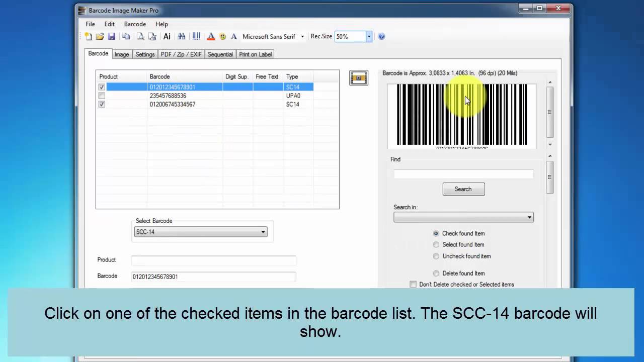 Convert a UPC-A to a SCC-14 - YouTube