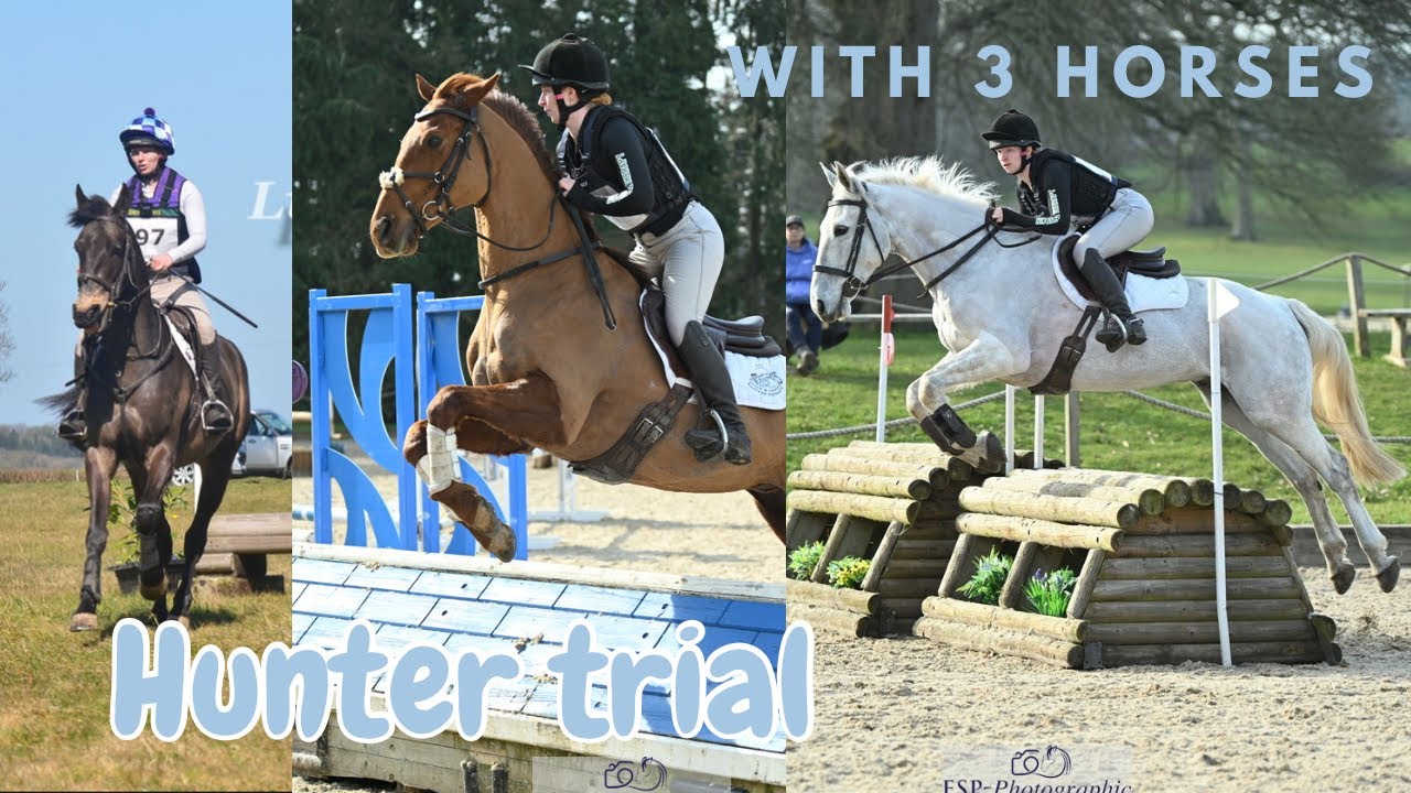 A hunter trial with 3 horses - YouTube