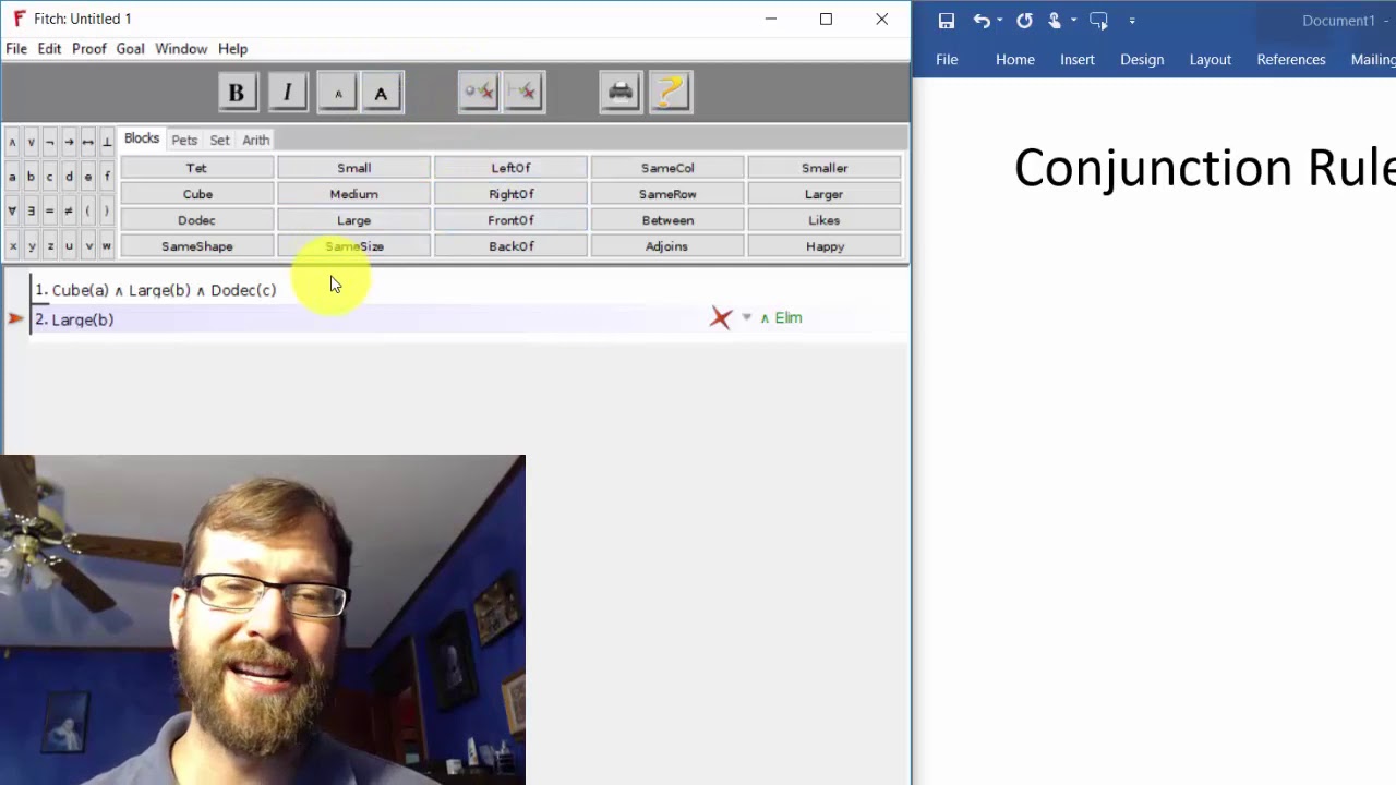 Conjunction Rules in Fitch - YouTube