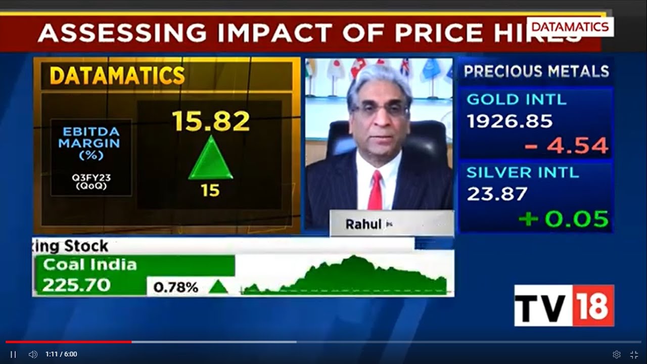 Watch Rahul Kanodia, VC & CEO Datamatics speaking about Datamatics Q3FY23 Results. - YouTube