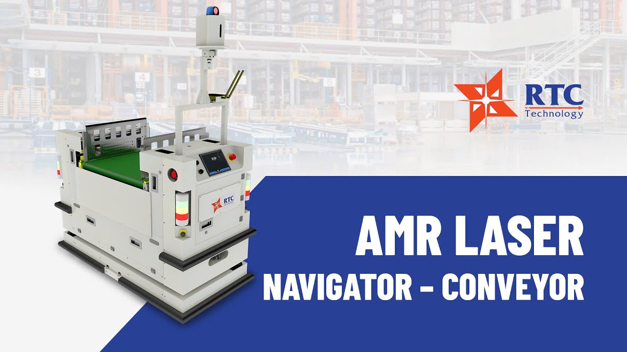 AMR LASER NAVIGATOR – CONVEYOR - YouTube