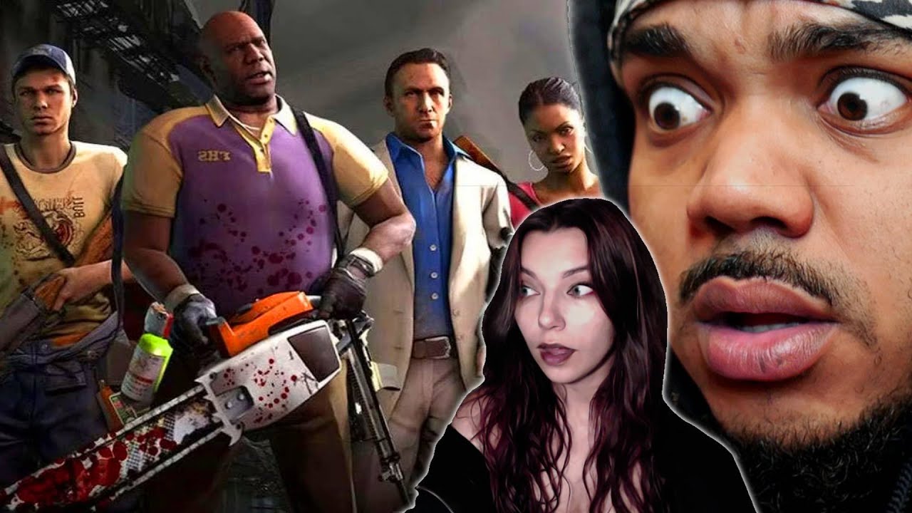 FIRST-TIME PLAYING LEFT 4 DEAD 2 | F.T @TwizzThaTalent,@misasaurplays ...