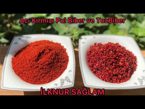 Evde Kırmızı Pul Biber Ve Toz Biber Nasıl Hazırlanır?Kadife Gibi Dokusuyla Toz Biber Ve Pul Biber 💯