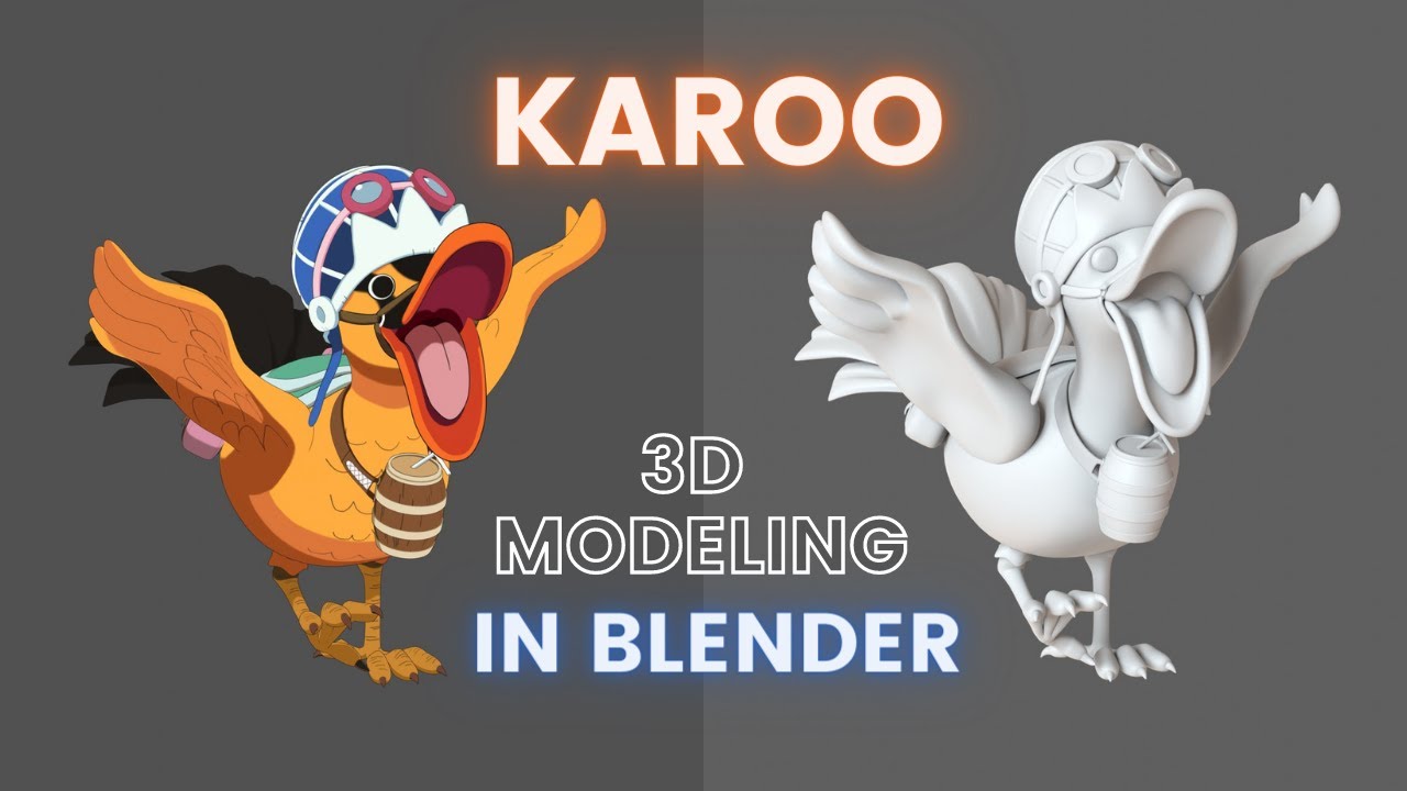 Karoo - One piece | 3D modeling in Blender - YouTube
