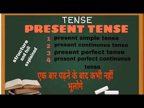 Tense|| Present tense structure and fully explained|| All classes read ...