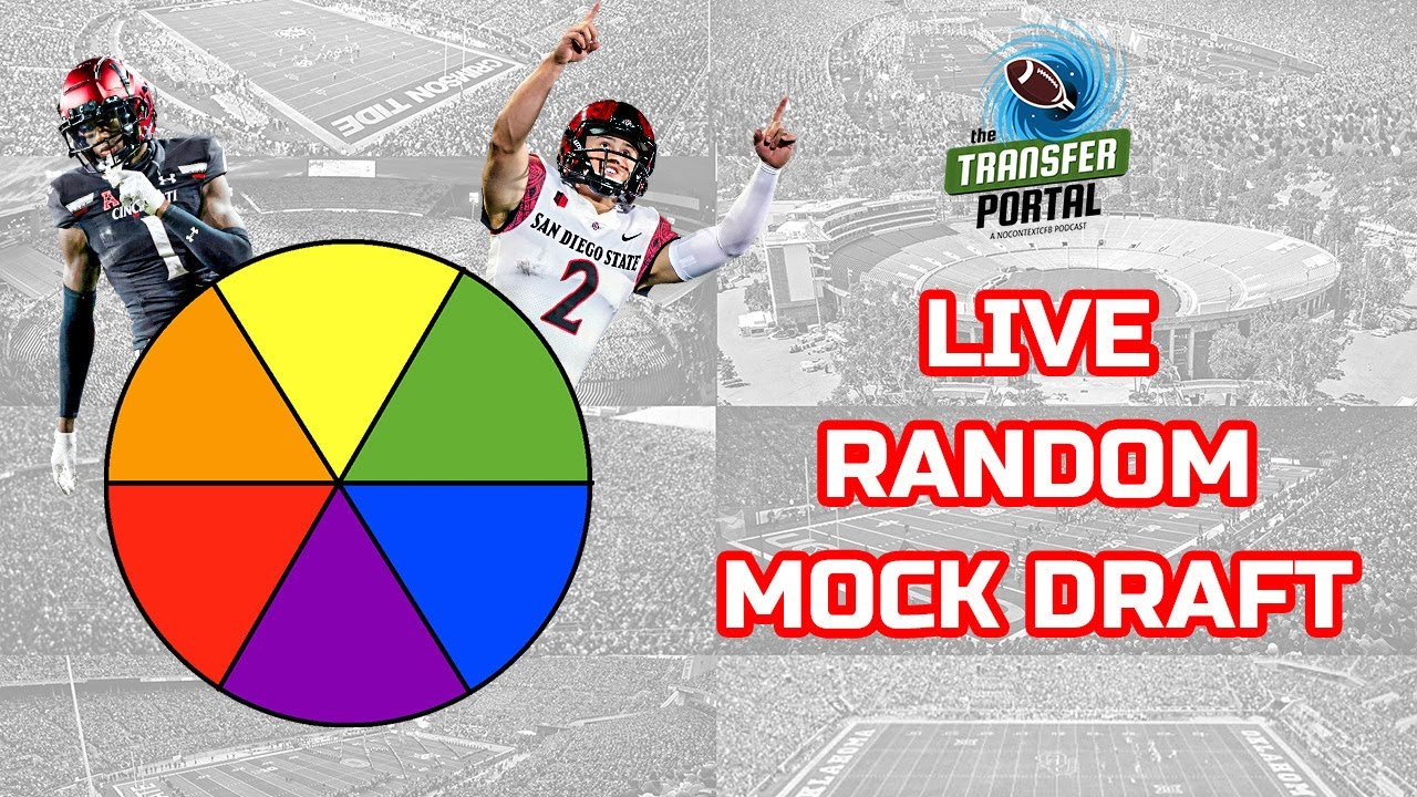 CHAOS with the Random Wheel Mock Draft! - 2022 NFL Draft - YouTube