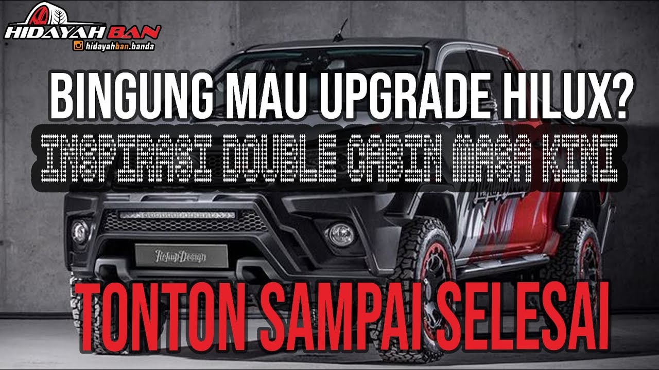 TOYOTA HILUX DOUBLE CABIN - MODIFIKASI VELG "JF LUXURY" - YouTube