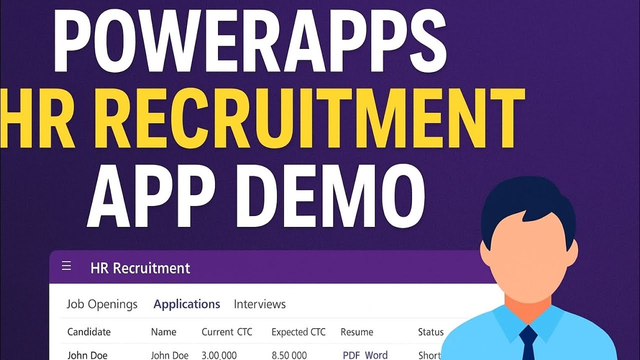 PowerApps HR Recruitment System | End to End ATS Workflow with Offer ...
