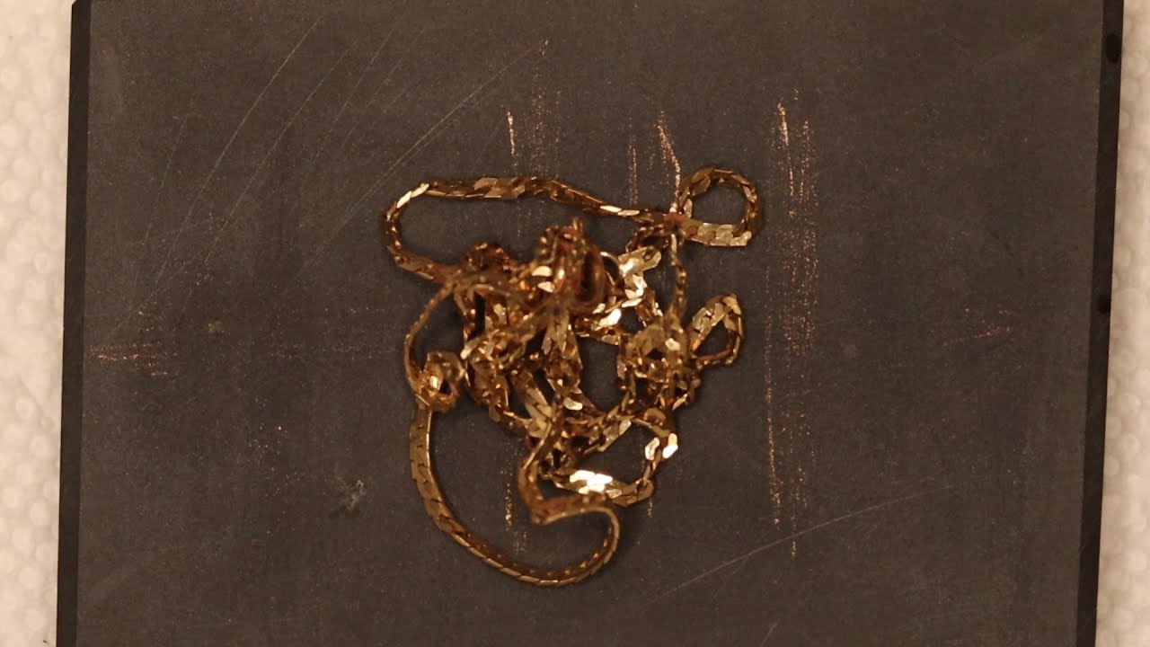 003 | Acid Test, Testing a 10K Gold Chain With Scratch Stone To Check ...