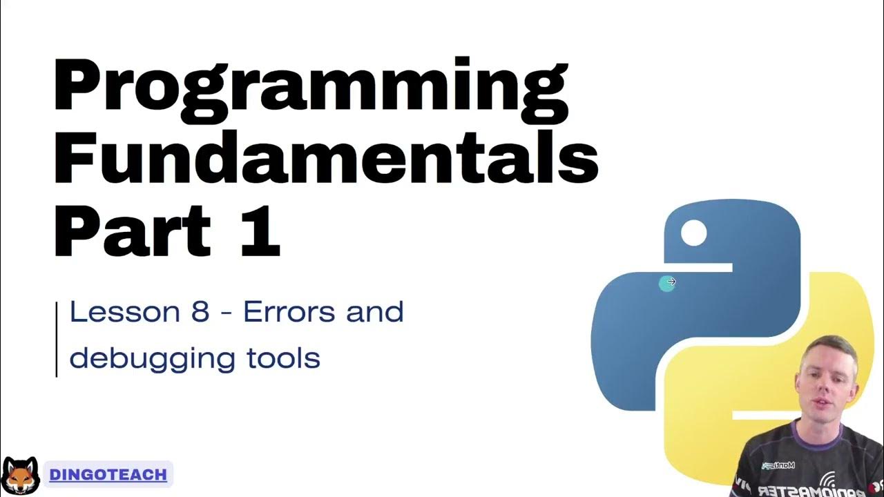 NSW Software Engineering Topic 1 Python: Part 8 - Errors and debugging tools - YouTube