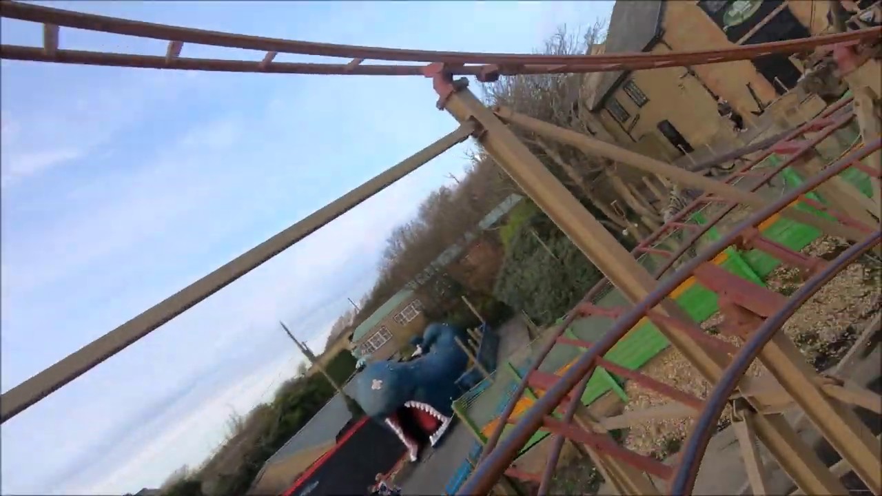 Blackgang Chine - Cliffhanger Rollercoaster Front Row On-Ride POV ...
