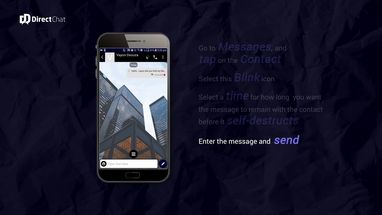 Direct Chat- How to use Blink - YouTube