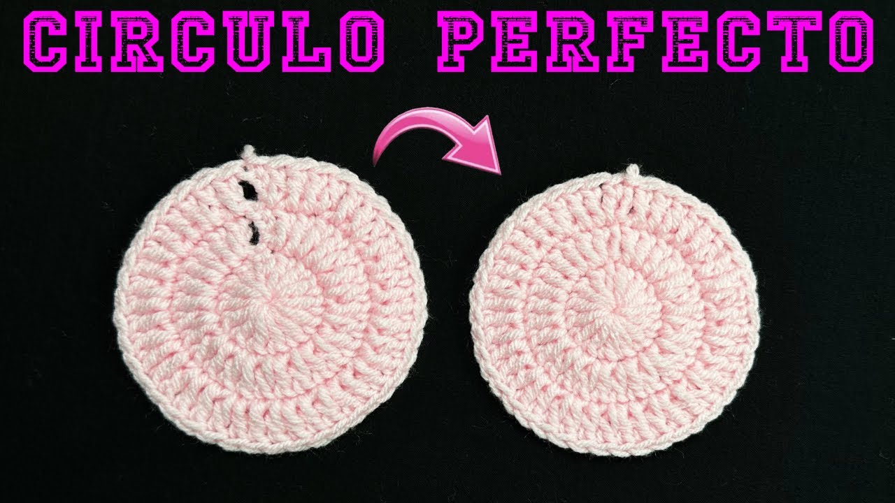 DESCUBRE COMO TEJER CÍRCULO PERFECTO A CROCHET TIPS - YouTube