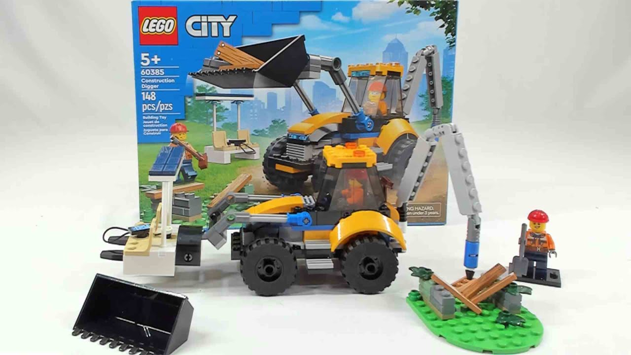 Lego City 2023 Construction Digger 60385 Speed Build - YouTube
