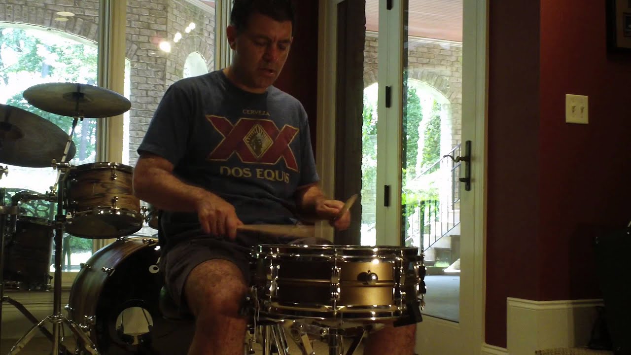 Ludwig Acrolite Snare Drum - Painted Bronze - YouTube