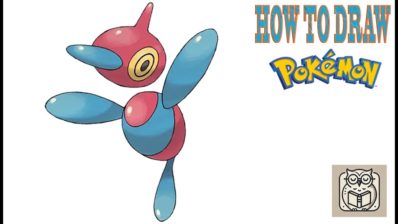 How to draw POKEMON Porygon step by step - YouTube