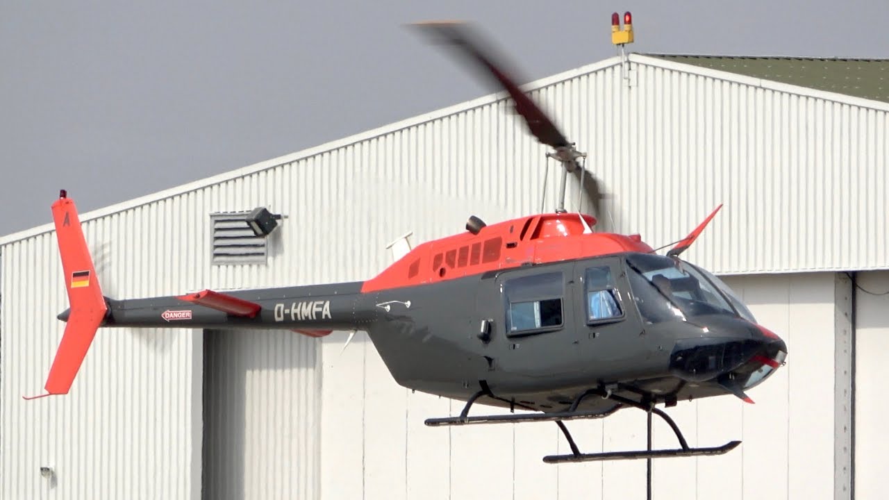 [4K] *Bell 206B *Jet Ranger III* D-HMFA* - YouTube