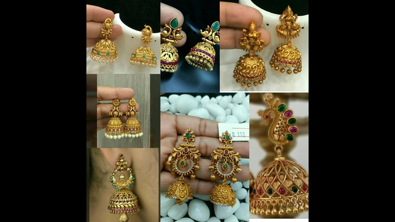 Beautiful gold earrings designs, jumkies | Latest jewellery, | Bridal ...