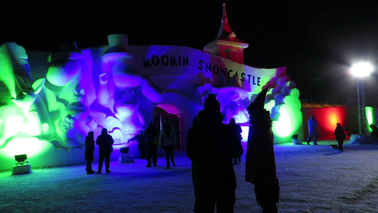 Moomin Snowcastle avajaiset Rovaniemen Napapiirillä - YouTube