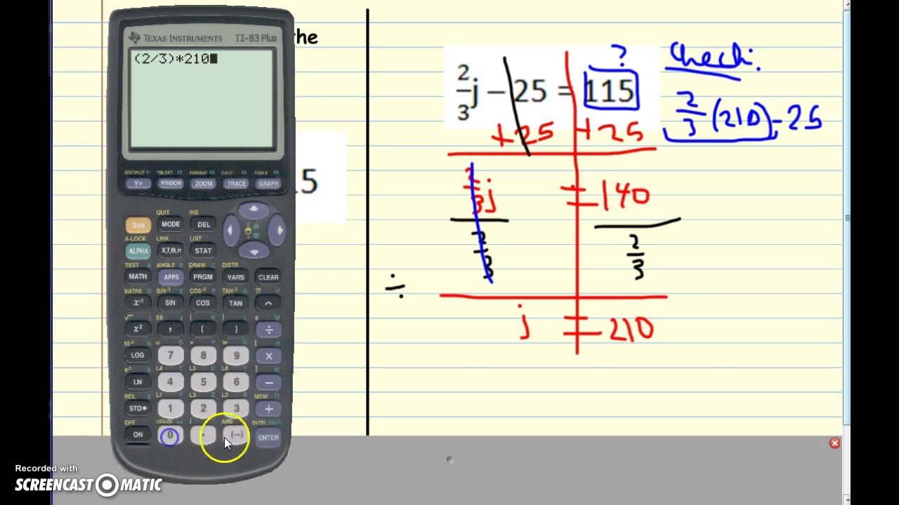 2 3 Solving Multi Step Eqns - YouTube