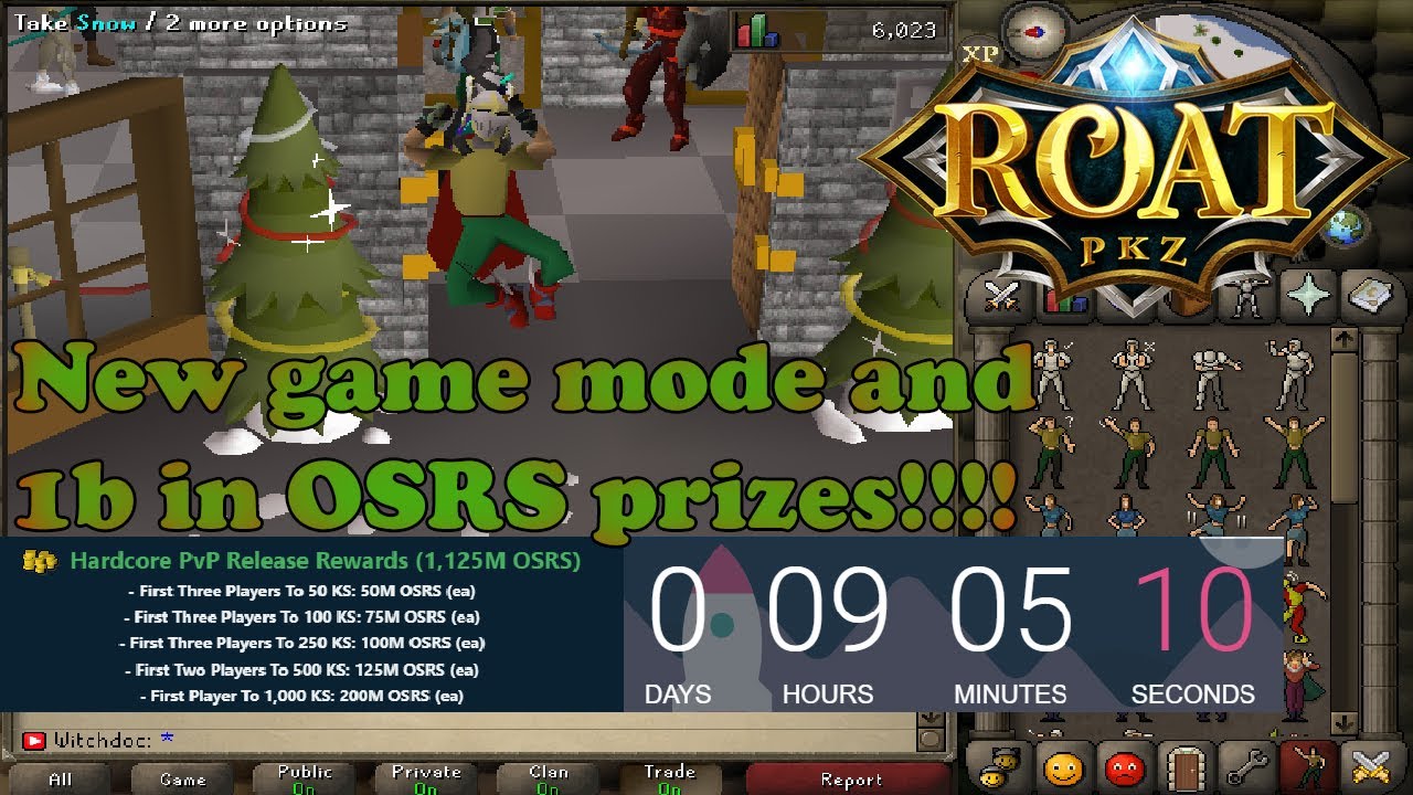 New Hardcore PvP Game Mode releasing today on Roat PKZ! + 100k pkp ...