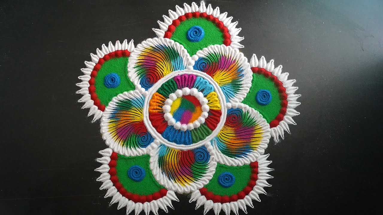 Rangoli Design || Sanskar Bharti Rangoli Design || Latest Rangoli ...