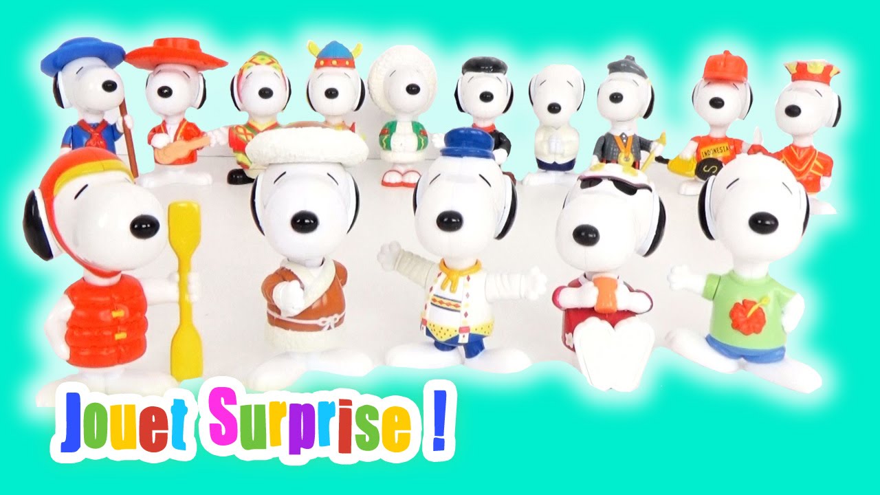 Snoopy World Tour - The Peanuts - part1 McDonald's Toys Happy 1999 ...