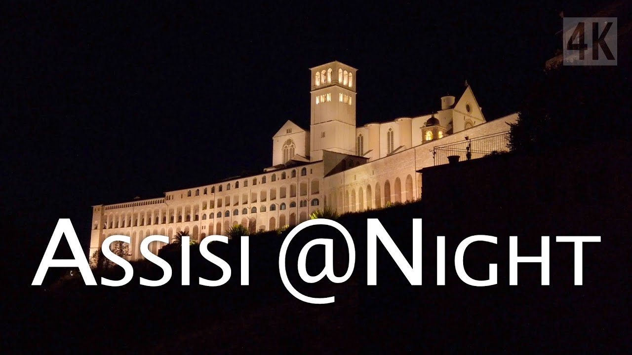 Assisi at Night . Italy - YouTube