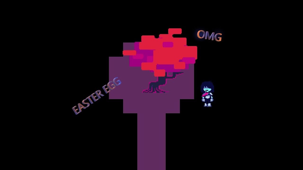 DELTARUNE/EASTER EGG/MAN BEHIND THE TREE - YouTube