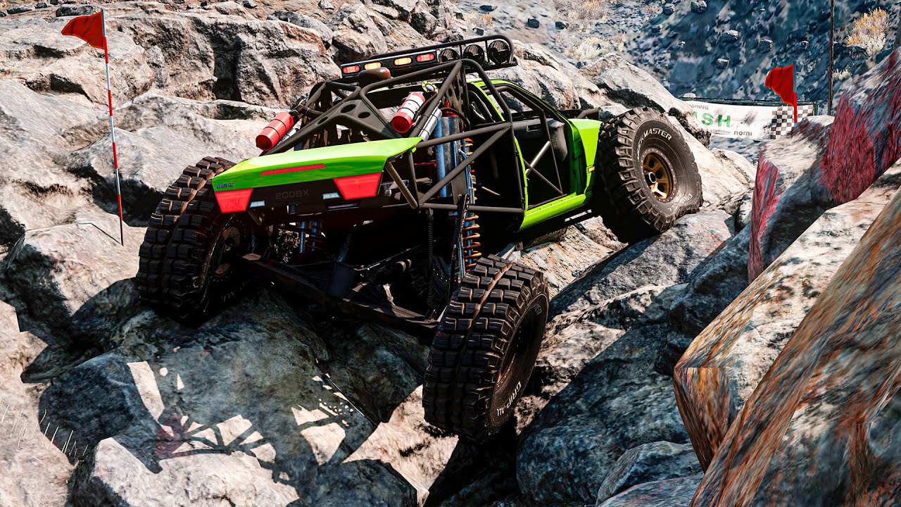 Satisfying Rock Crawling On Cars - BeamNG drive - YouTube