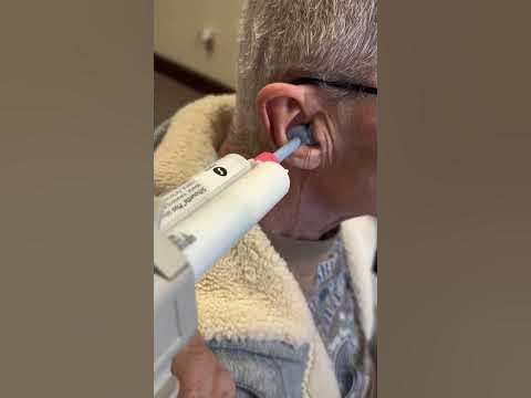 Custom ear mold impression taken for a RIC hearing aid! #satisfying # ...
