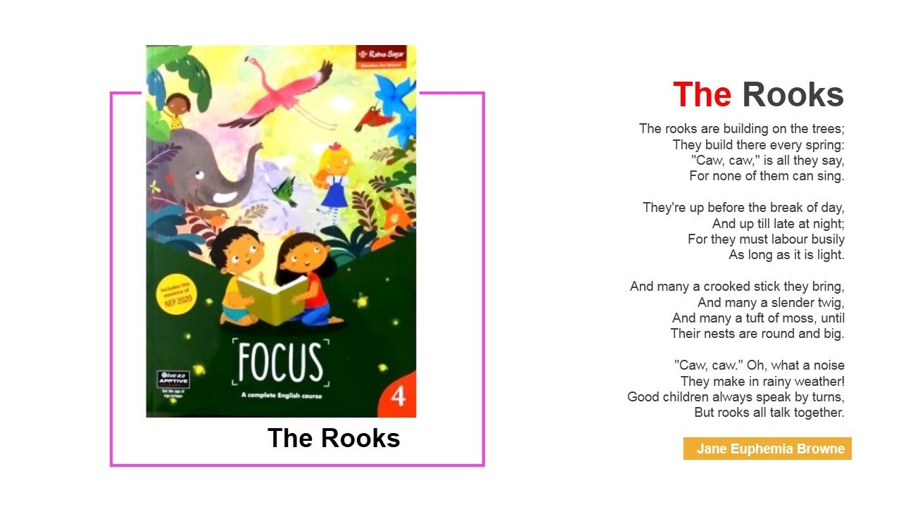 The Rooks - An English Poem by Jane Euphemia Browne for Class 4 ...