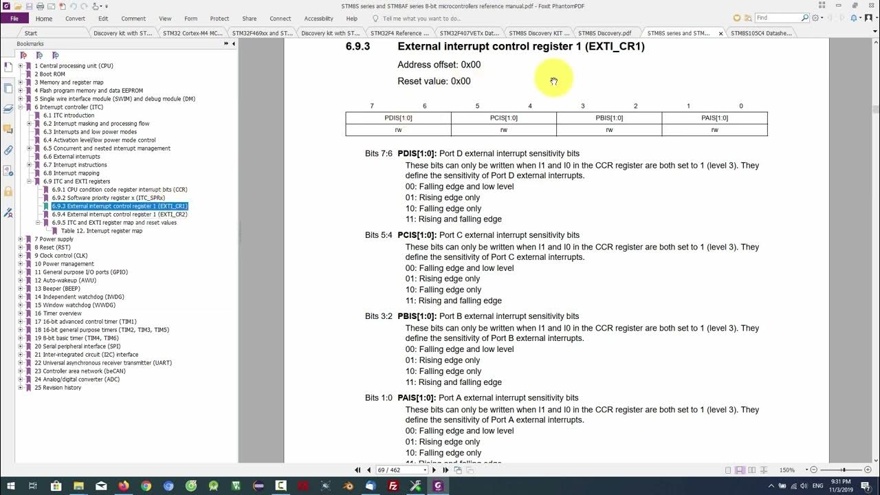 STM8S IAR Bài 03 GPIO Ngắt ngoài External Interrupt - YouTube