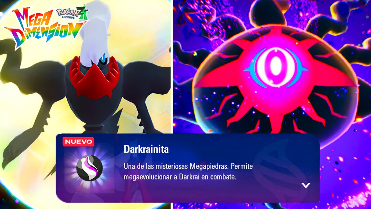 NUEVO Mega Darkrai [Batalla + Pokédex] - DLC Megadimensión (Pokémon ...