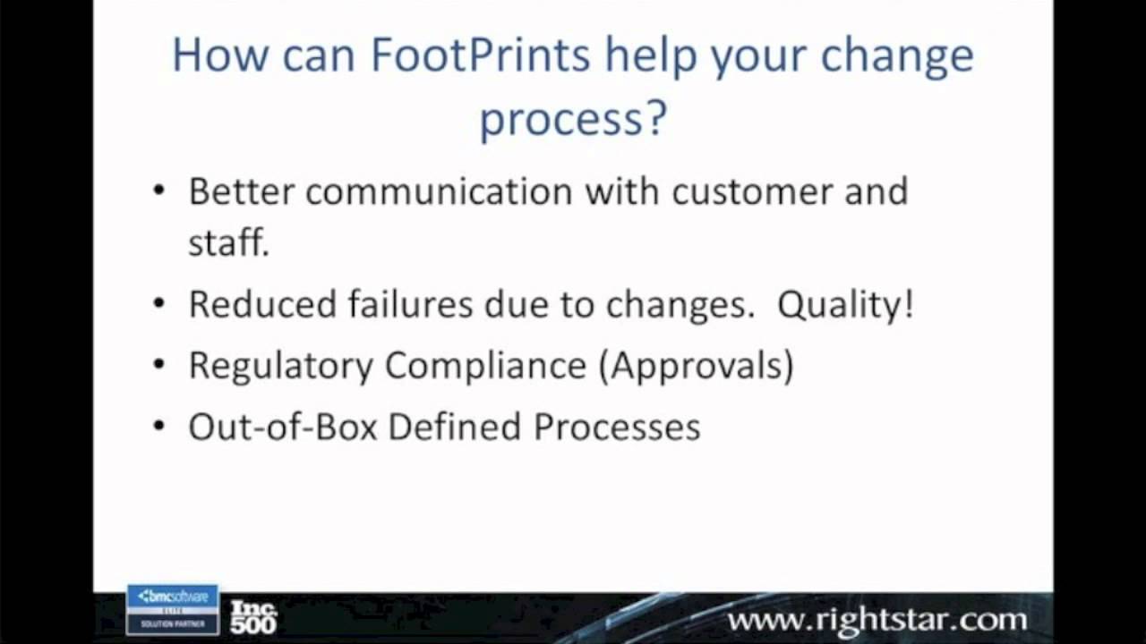 30 Minutes to Better Change Management for BMC FootPrints PART 1 - YouTube