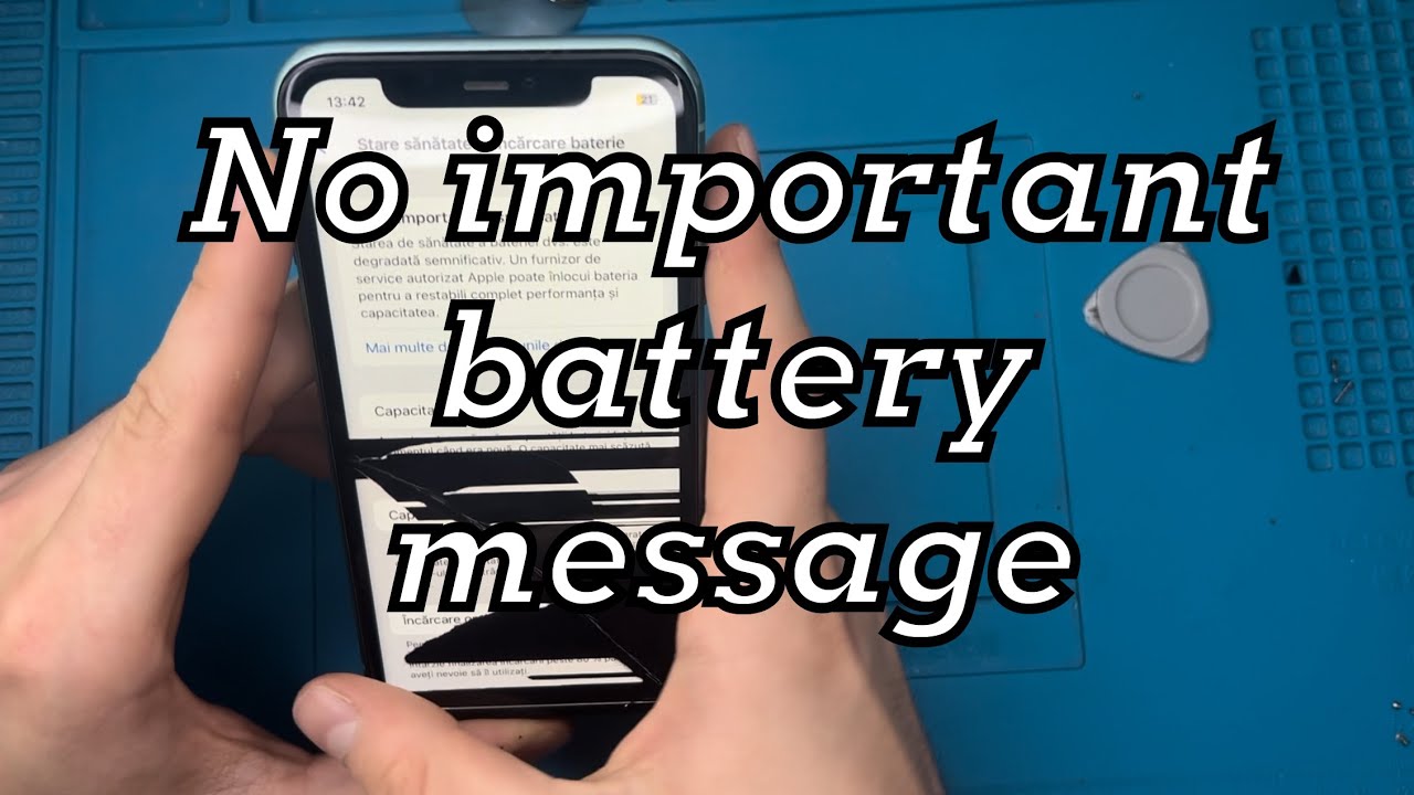 iPhone battery replacement without Important battery message - YouTube