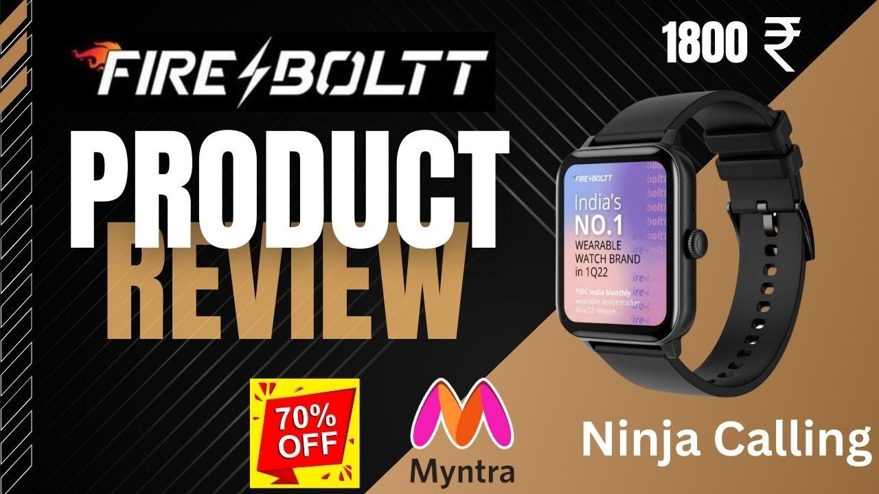 Fire Boltt Ninja Calling Smartwatche Detailed Review In Telugu||Best ...