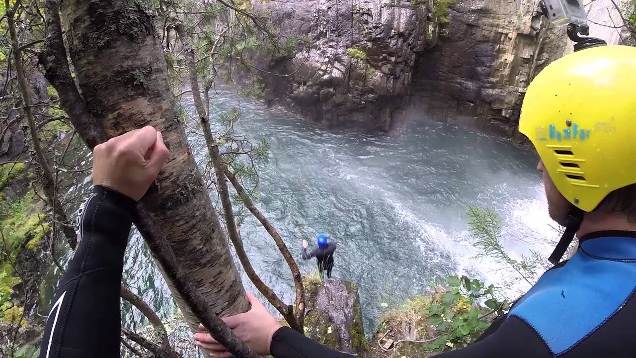 canyoning and caving in sjoa and dumdalen, norway - YouTube