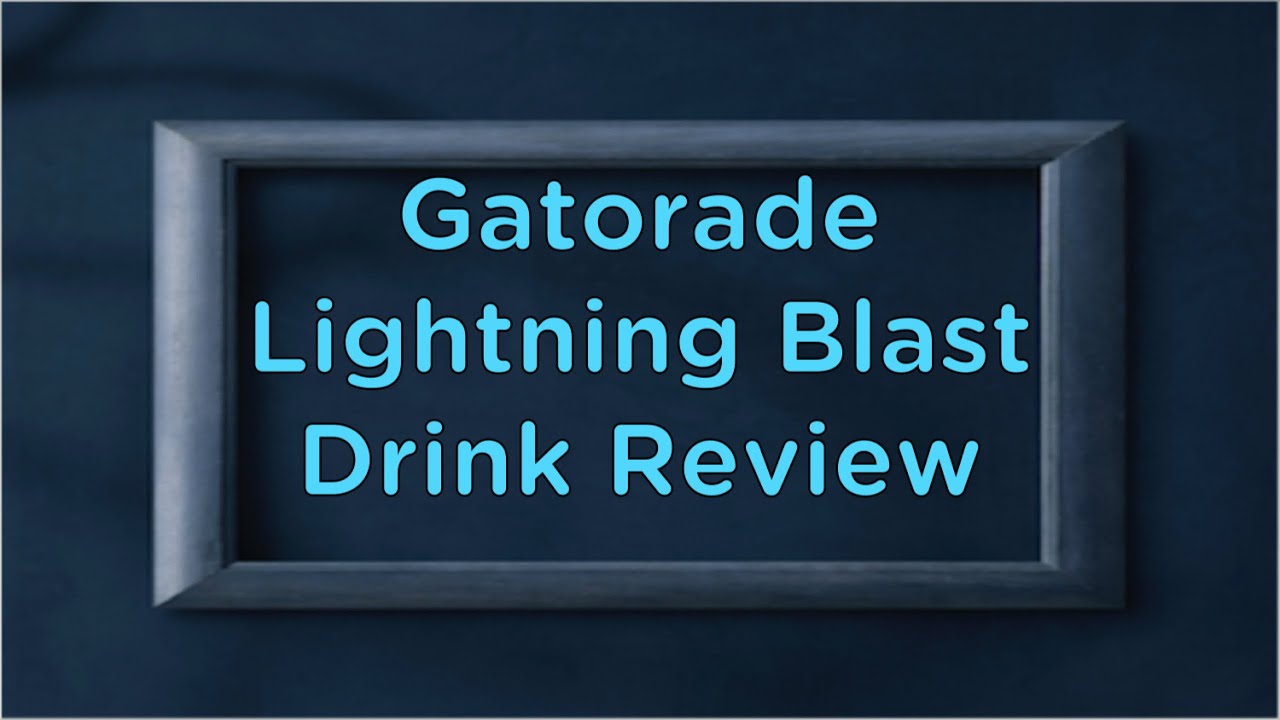 Gatorade Lightning Blast Drink Review - YouTube