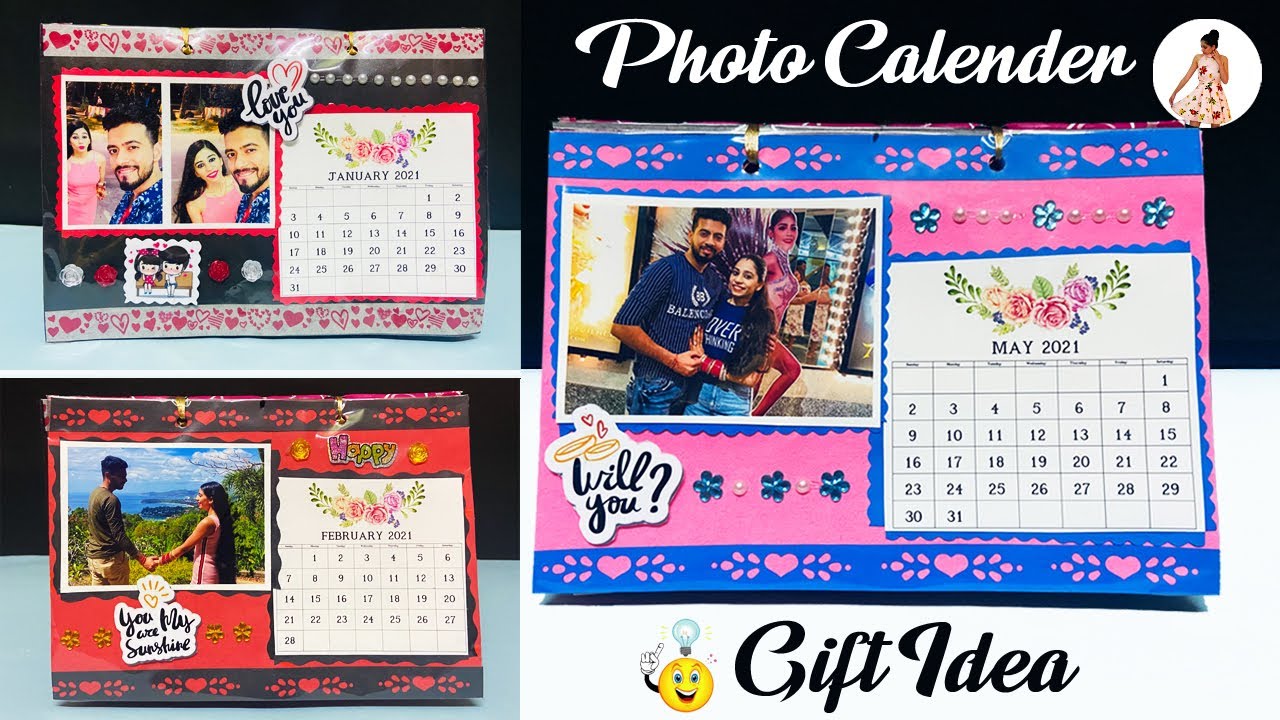 How To Make Desk Calendar Easy Handmade Photo Desk Calendar Gift How To Make Desk Calendar Easy Handmade Photo Desk Calendar Gift