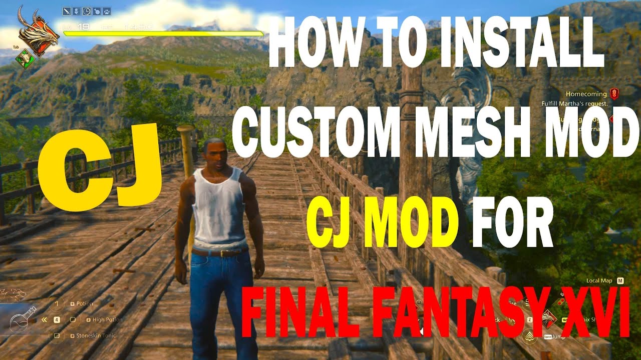 How to Install Custom Mesh Mods For Final Fantasy XVI PC CJ MOD Install ...