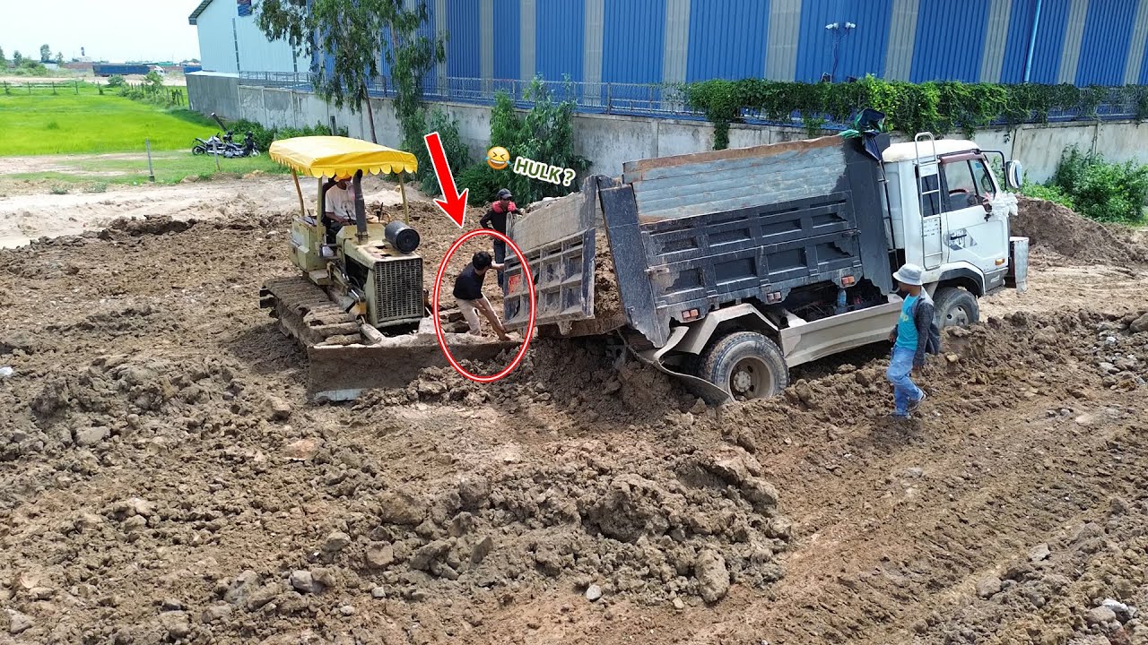 Best Fantastic Activity Clearing Mud and landfill by Bulldozer D20P ...