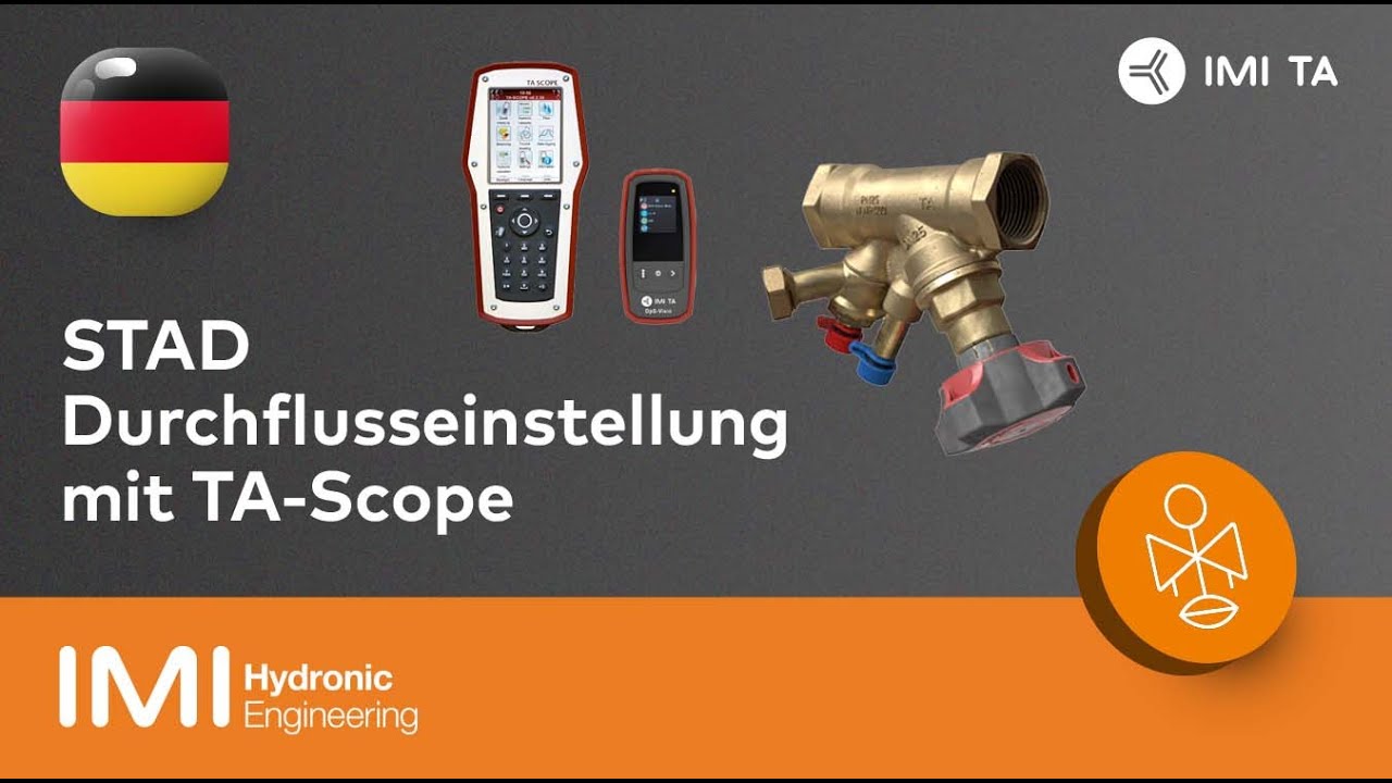 STAD Durchflusseinstellung mithilfe von TA-Scope - IMI TA - YouTube