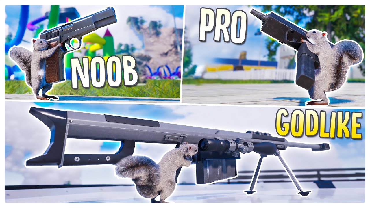 Unlocking Godlike Weapons in Squirrel With A Gun - YouTube