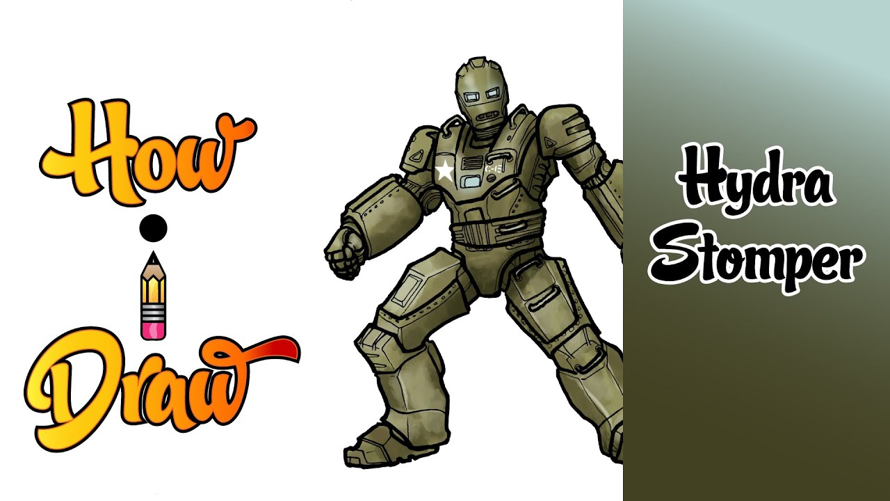 How I Draw the HYDRA STOMPER from MARVEL's WHAT IF series * how to draw ...