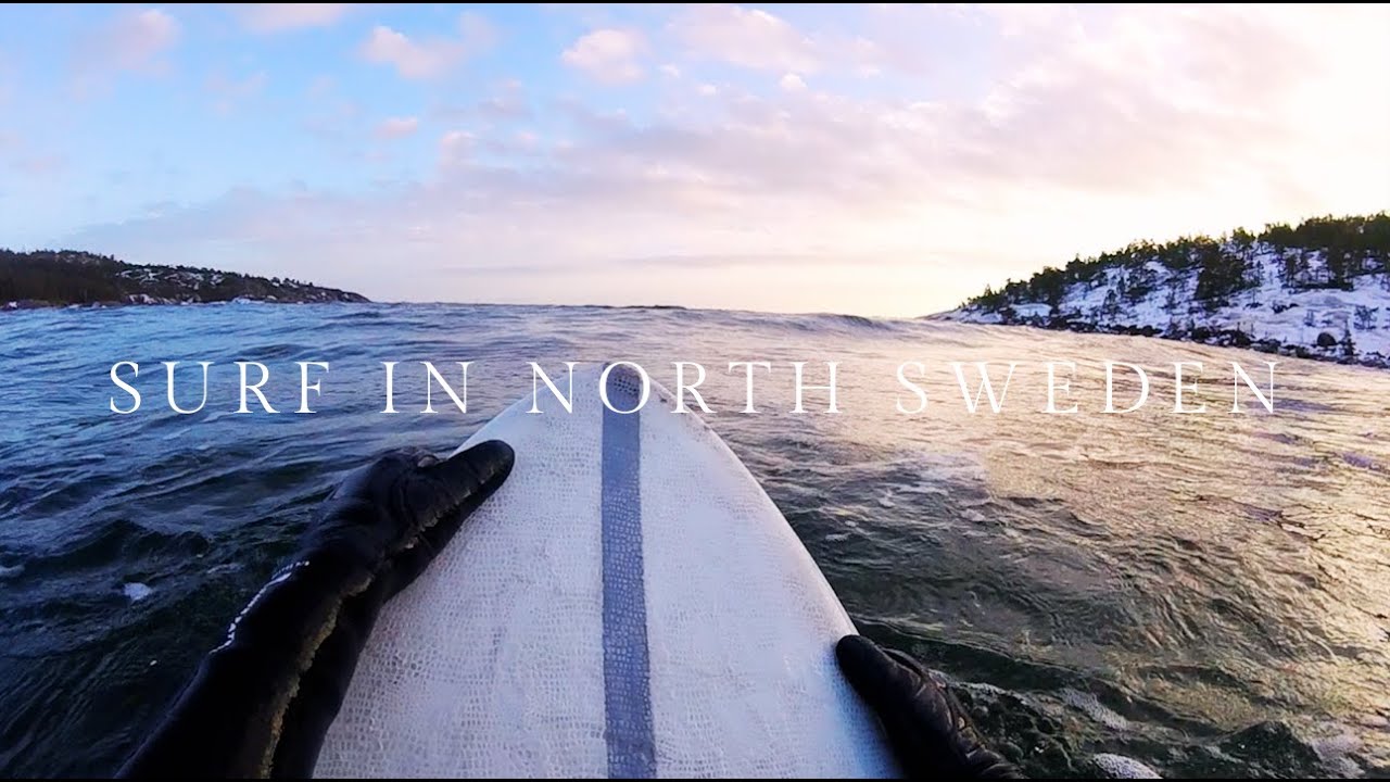 Winter surf in northern Sweden - Cold water surfing - YouTube